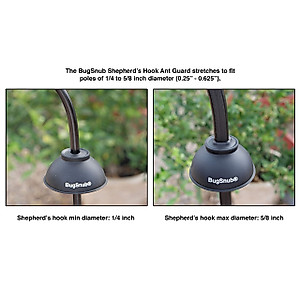 BugSnub Shepherd's Hook Ant Guard (1-Pack) - Hummingbird Moat Free Crawling Insect Protection