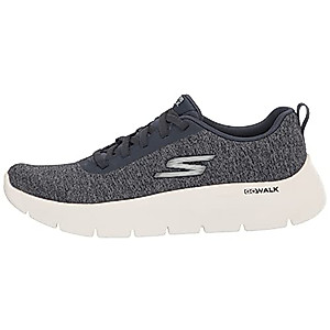 Skechers Women's GO Walk Flex-Dazzling Smile Sneaker, Navy, 6
