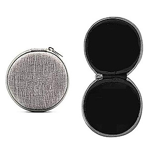 2 Pack Earphone Earbuds Headset Headphone Carrying Case Holder Mini Storage Organizer Box Container Coin Pouch Wallet for MP3,Bluetooth Ear Buds,USB Data Line Cables,Keys,Electronics Protective