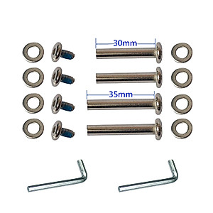 F-ber Luggage Suitcase Wheels 63x24mm/2.48" x0.94'' w/ 6mm ABEC 608zz Bearings, Inline Outdoor Skate Replacement Wheels, Set of (2) Wheels (OD:63 W:24 ID:6 Axles:35 & 40mm)