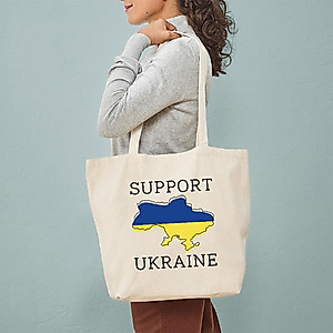 CafePress Support Ukraine Tote Bag Canvas Tote Shopping Bag