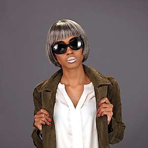 SAMBA SHADES Women's Sunglasses Polarized Lens Oversized Frame Retro Audrey Hepburn Style Black