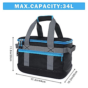 ABCCAMPING Camping Cooler Bag, Soft Sided Cooler, 50-Can Insulated Lunch Cooler Bag, Leak Proof Soft Cooler Bag Cooler Bag， Keep 24 Hours for Camping, Fishing, Hiking, Picnicking, Beach