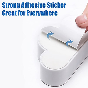 White Cloud Magnetic Key Holder for Wall, Cloud Adhesive Cute Key Hanger Organizer, Easy to Mount, Powerful Magnets Keep Keychains and Loose Keys Securely in Place