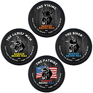 Badass Beard Care's Badass Beard Balm/Wax 4 Pack