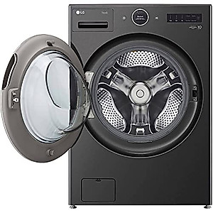LG WM6700HBA 5.0 Cu. Ft. Black Steel Front Load HE Stackable Smart Washer
