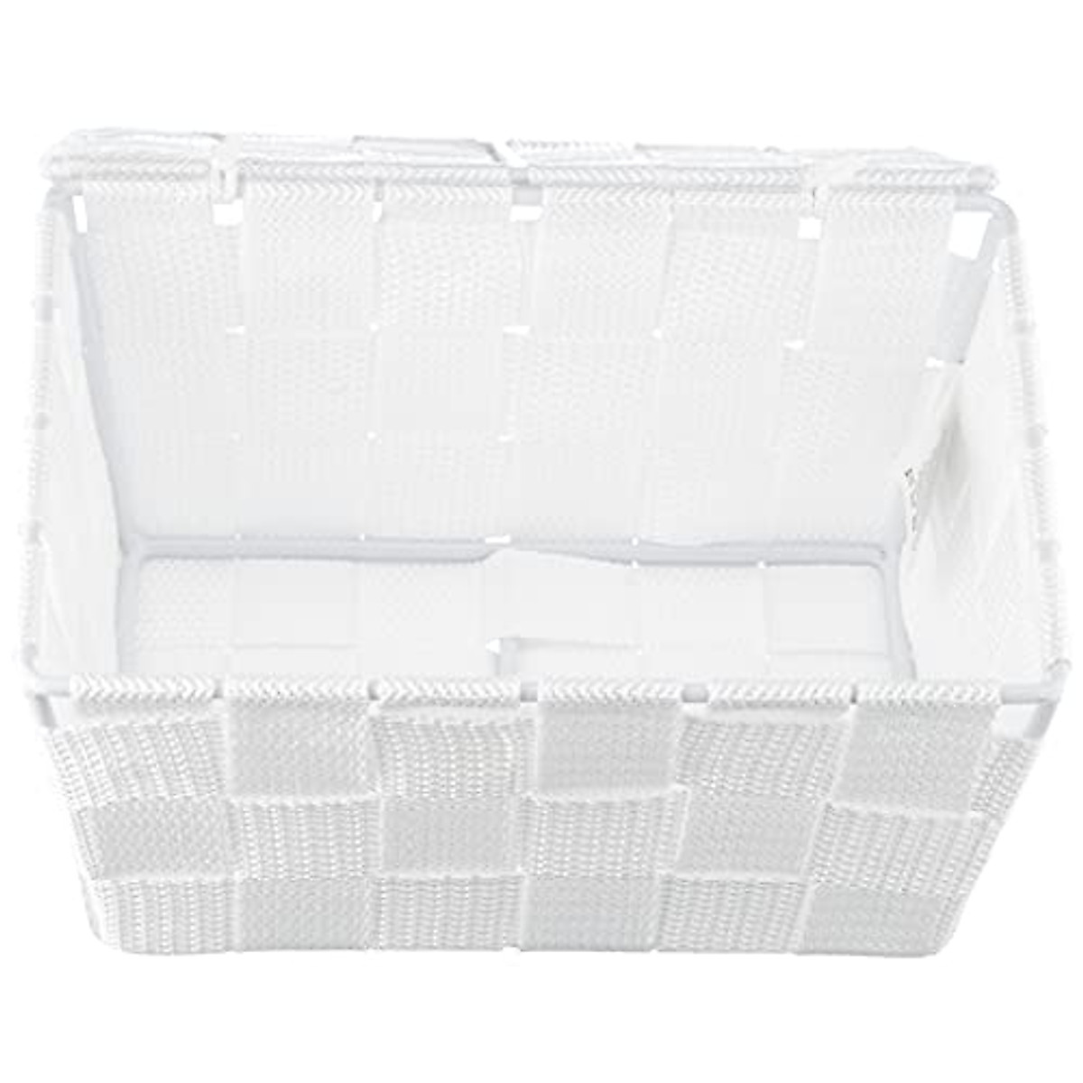 WENKO Adria 22077100 Storage Basket White Plastic 28 x 28 x 18 cm