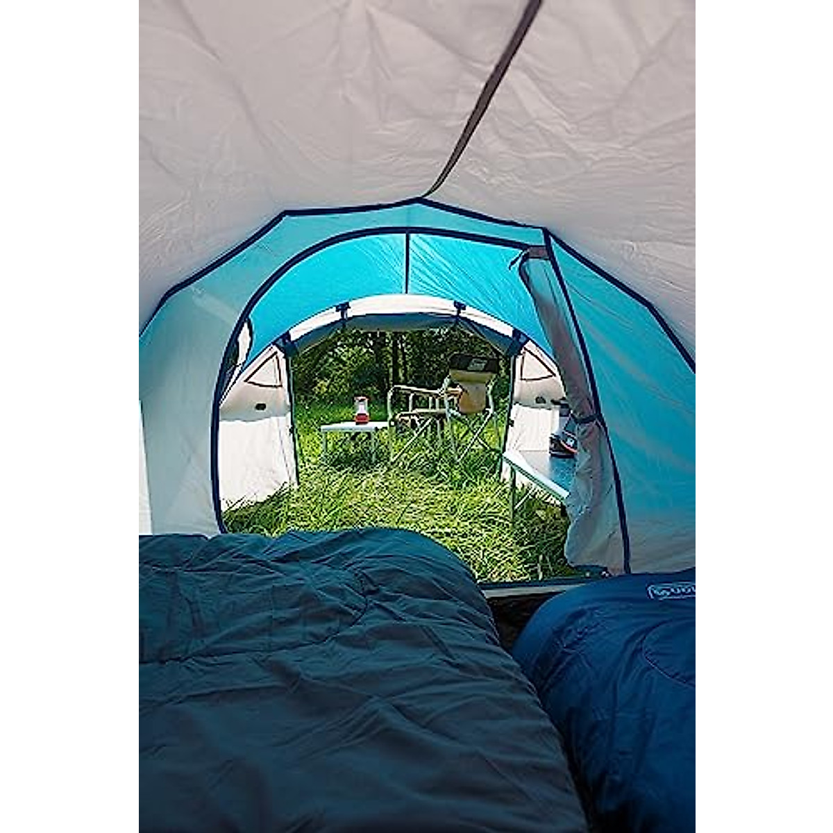 Coleman Cortes 3 Tent, 3 Man Tent, 1 Bedroom Hiking Tent, Absolutely Waterproof Lightweight Camping Tent with Sewn-in Groundsheet, Blue