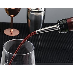 New Star Foodservice 26825 Stainless Steel Bottle Pourers w/Tapered Spout, Set of 12