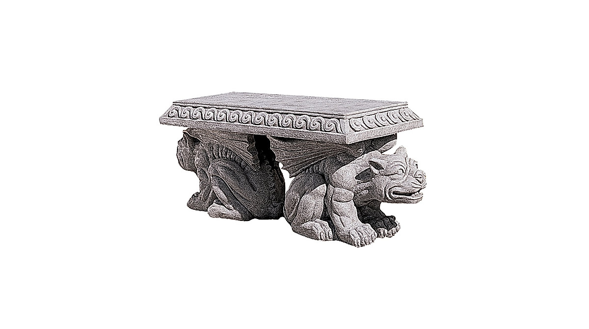 Design Toscano Blair Castle Gargoyle Bench - Unique Garden Art