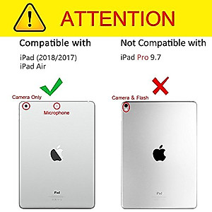 Fintie Rotating Case for iPad 6th / 5th Generation (2018 2017 Model, 9.7 inch), iPad Air 2 / iPad Air 1-360 Degree Rotating Protective Stand Cover Auto Sleep Wake, Black