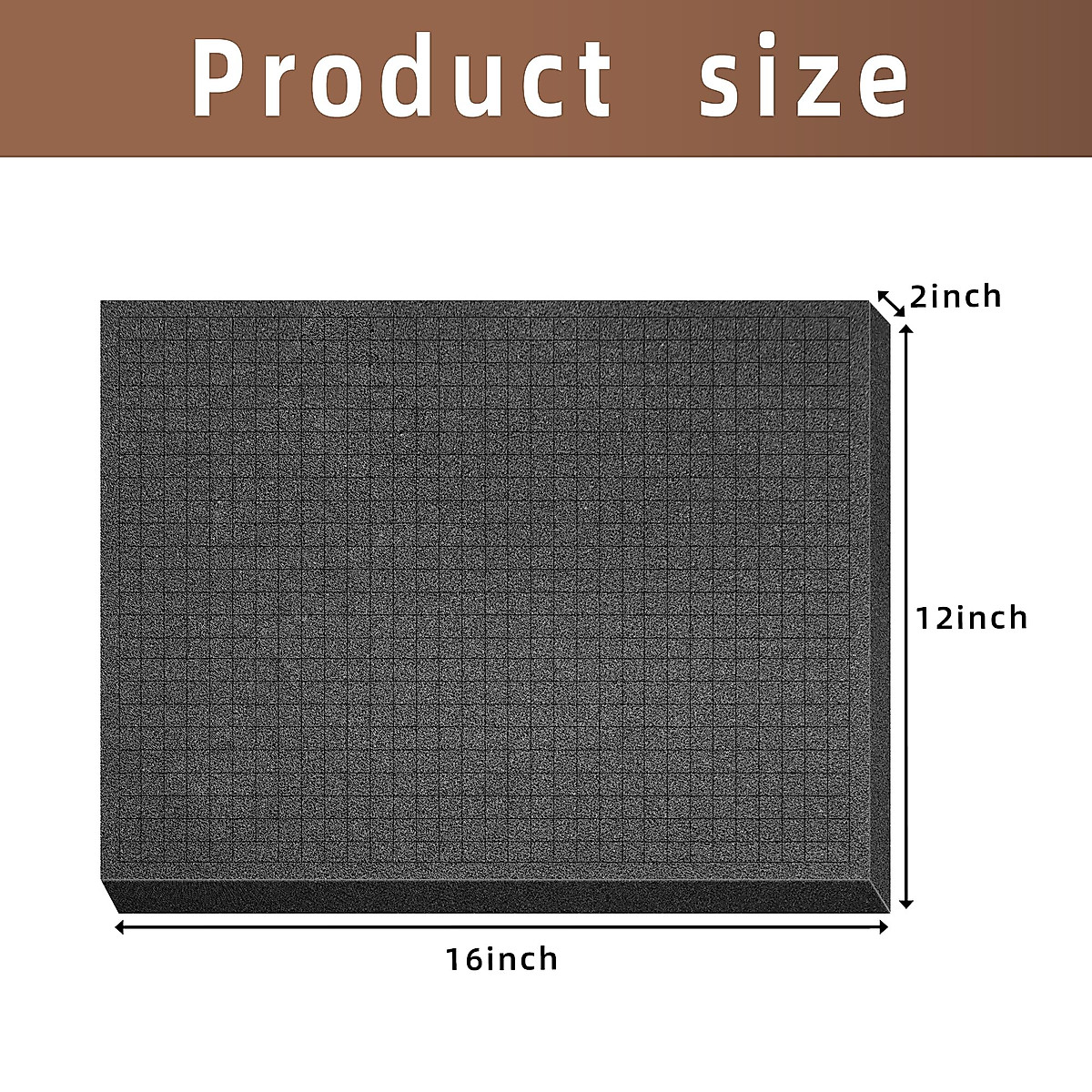 DECOHS 4 Pcs Pick and Pluck Foam- 16 x 12 x 2 Inch Pick Apart Foam Insert- Pluck Pre Cube Sheet Foam with Bottom Use for Board Game Box Cases Storage Drawer