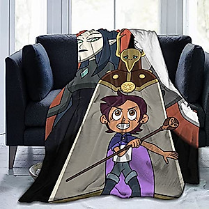 The Owl House Flannel Blanket Lightweight Cozy Bed Blankets Soft Throw Blanket Fit Couch Sofa Suitable for All Season60 X50