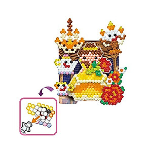 Aquabeads Disney Princess Creation Cube, Complete Arts & Crafts Bead Kit for Children - Over 2,500 Beads & Display Stand The Create Belle, Ariel, Tiana, Rapunzel and More