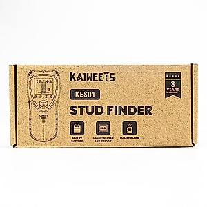 KAIWEETS Stud Finder Wall Scanner, 5 in 1 Electronic Stud Detector with Tricolor Backlight and Audio Alarm, Stud Sensor Beam Finders for the Center and Edge of Wood, AC Wire, Metal and Studs Detection