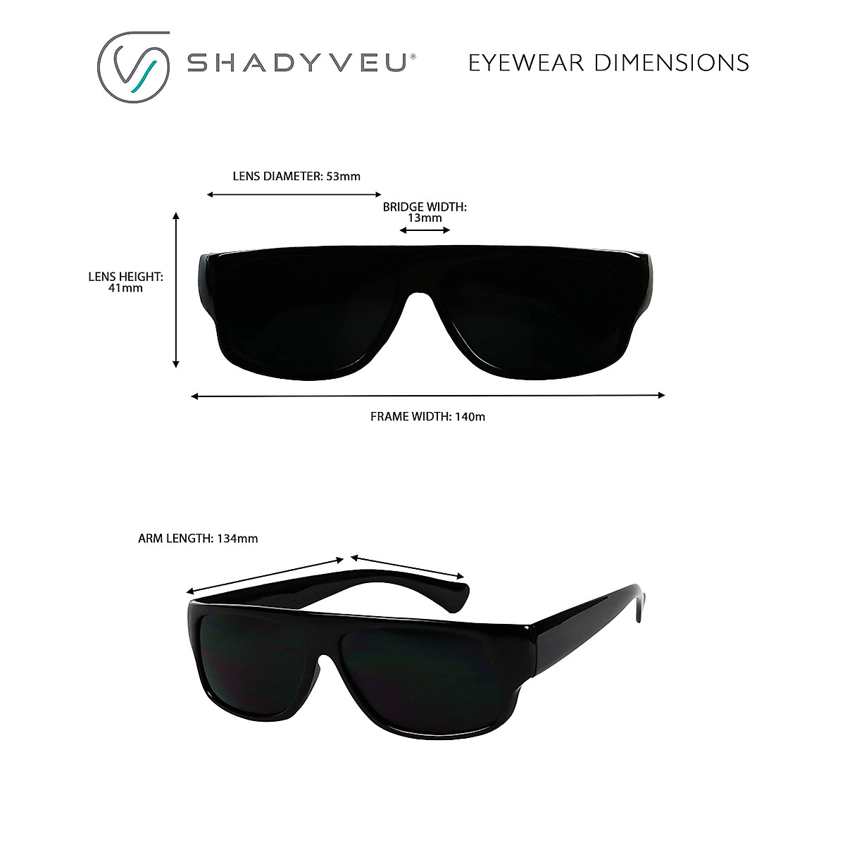 ShadyVEU Super Dark Sunglasses 100% UV Protection | Eazy E Lowrider Cholo Vintage Flat Top OG Biker Shades (Black)