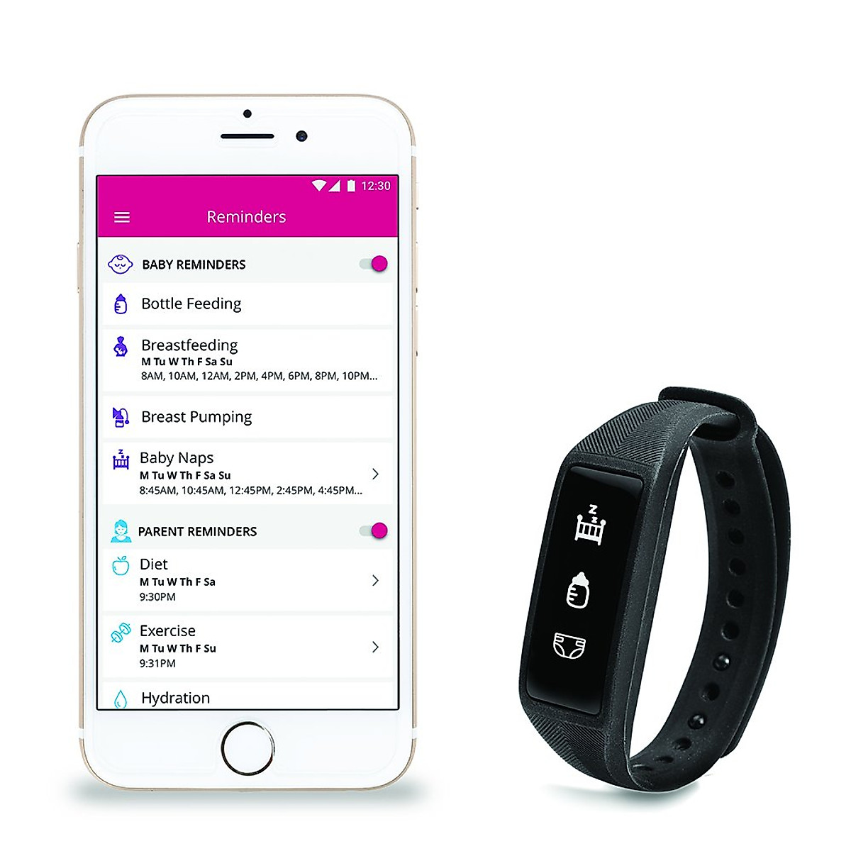 Parent & Baby Smartband Monitor, from Project Nursery