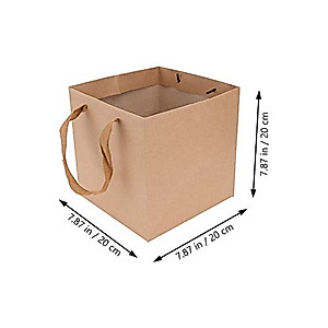 JOEBO Goodie Bags 10pcs Kraft Paper Gift Bags Party Bags Bags Cub Favor Bags Business Bags Kraft Bags Retail Bags for Easter Birthday Wedding Bulk Gift Bags