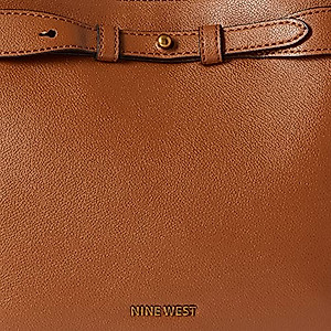 NINE WEST ARIA Satchel, Saddle TAN