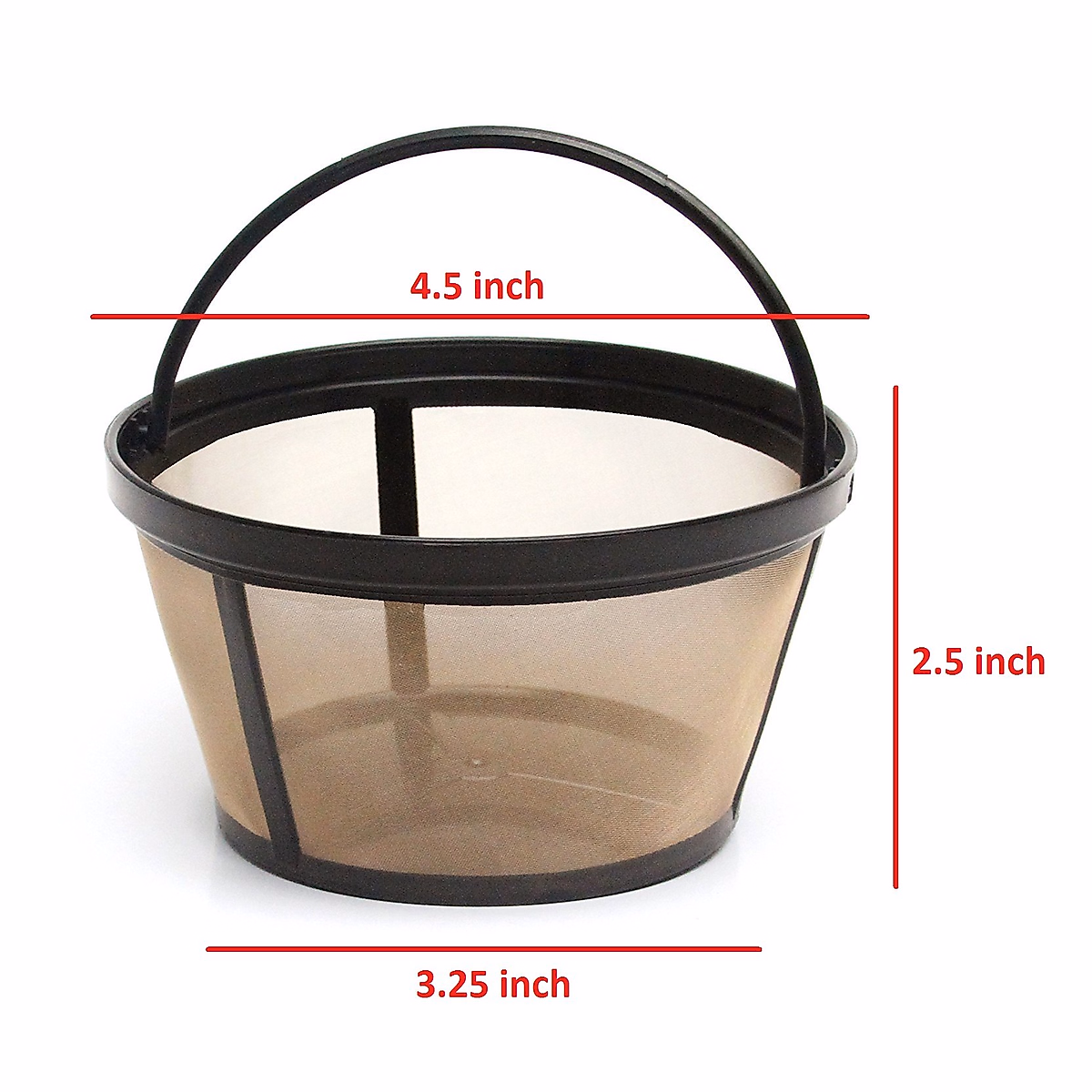 GoldTone Brand Reusable 8-12 Cup Basket Coffee Filter fits Mr. Coffee Makers and Brewers. Replaces your Mr. Coffee Reusable Basket Filter & Mr. Coffee Basket Filter - BPA Free - (2 PACK)