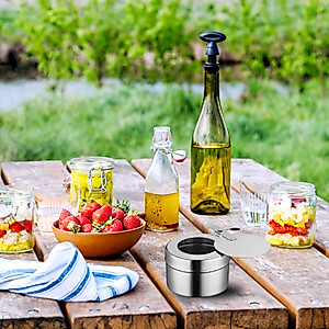 Fuel Holder for Chafer with Cover: 4 Pcs Stainless Steel Chafing Fuel Holder Hafing Fuel Holders Round Fuel Holder for Chafing Dish Buffet Barbecue Party Supplies