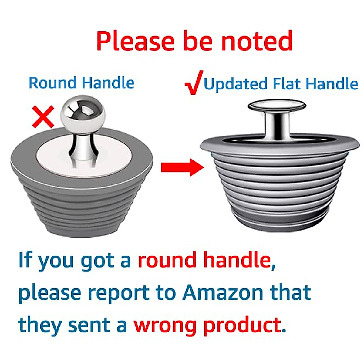 Upgrade Bathtub Drain Stopper, Tub Stopper, Bathtub Drain Plug, Universal Bathroom Sink Stopper, Bath Tub Stopper, Drain Cover Shower Accessories Replacement Jets Faucet Home Topper(Patent Pending)