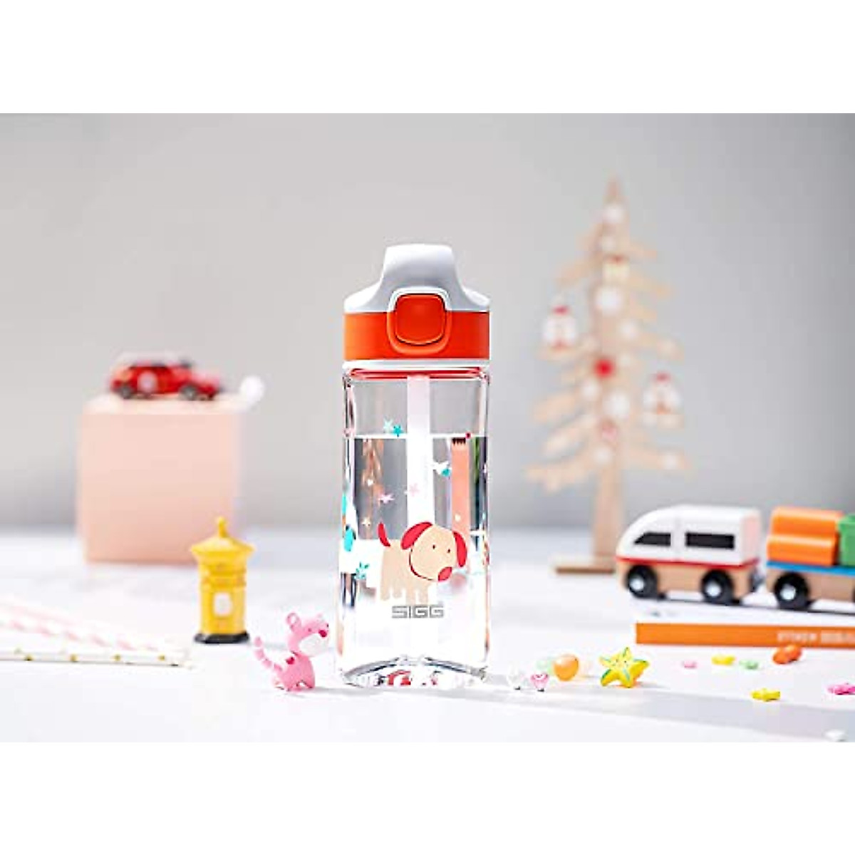 SIGG - Kids Miracle Water Bottle - Puppy Friends - Lightweight Tritan with Leak-Proof Lid - One Hand Children's Drink Bottle - 15 Oz (8731.80)