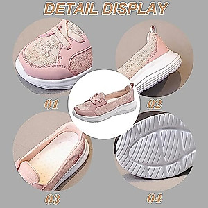 Hiufer Kotsas Orthopedic Shoes for Women, Walkclouds Breathable Orthopedic Women Shoes, Slip On Arch Support Non-Slip (Pink,35)