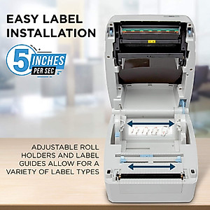 BCL D110 Label Printer, Ethernet & USB Port, Prints 4x6 Shipping Mailing Postage Barcode & Address Labels, Direct Thermal inkless Printer, USB Printer Cable Included, Windows & Mac Compatible