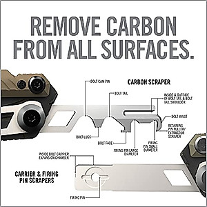 Real Avid Gun Multi Tool CORE: Tactical Rifle Tool & EDC Tools, Gun Accessories & Utility Tool Kit for Gun Maintenance, Includes Carbon Removal Tool & Front Sight Adjuster