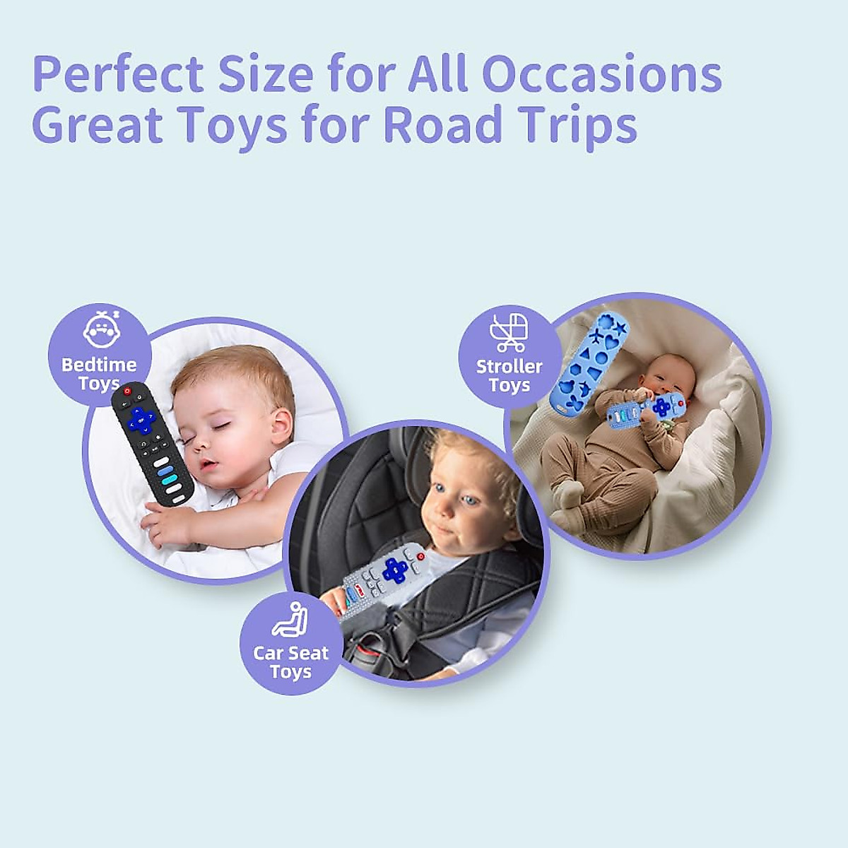 Baby Teether Toy, TV Remote Control Shape Teething Baby Toys for Infants, Baby Chew Remote Teether Toys for Babies 3-18 Months,BPA Free (Pink)