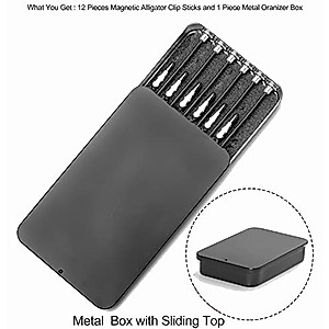 Model Painting Stand Base Holder and 12PCS Magnetic Bendable Alligator Clip Sticks Set Modeling Tools for Airbrush Hobby Model Parts