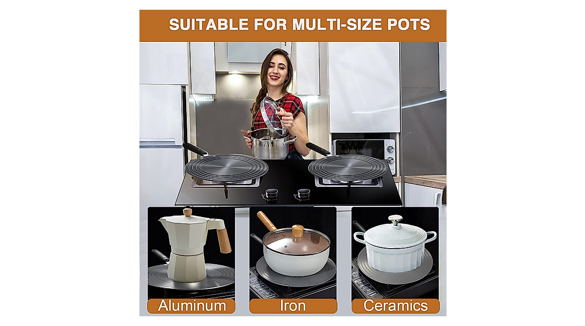 AHOUGER Heat Diffuser Plate for Gas Stove - Upgrade Now