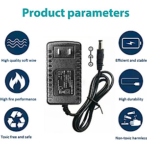 12V DC Adapter Power Cord fit for Theragun Liv, ONN 16” 20" 30" 37" ONN Sound Bar Speaker, ONB18SB001, Onn 22" 100002487 24" ONA18HO015 100002480 Monitor Charger Replacement