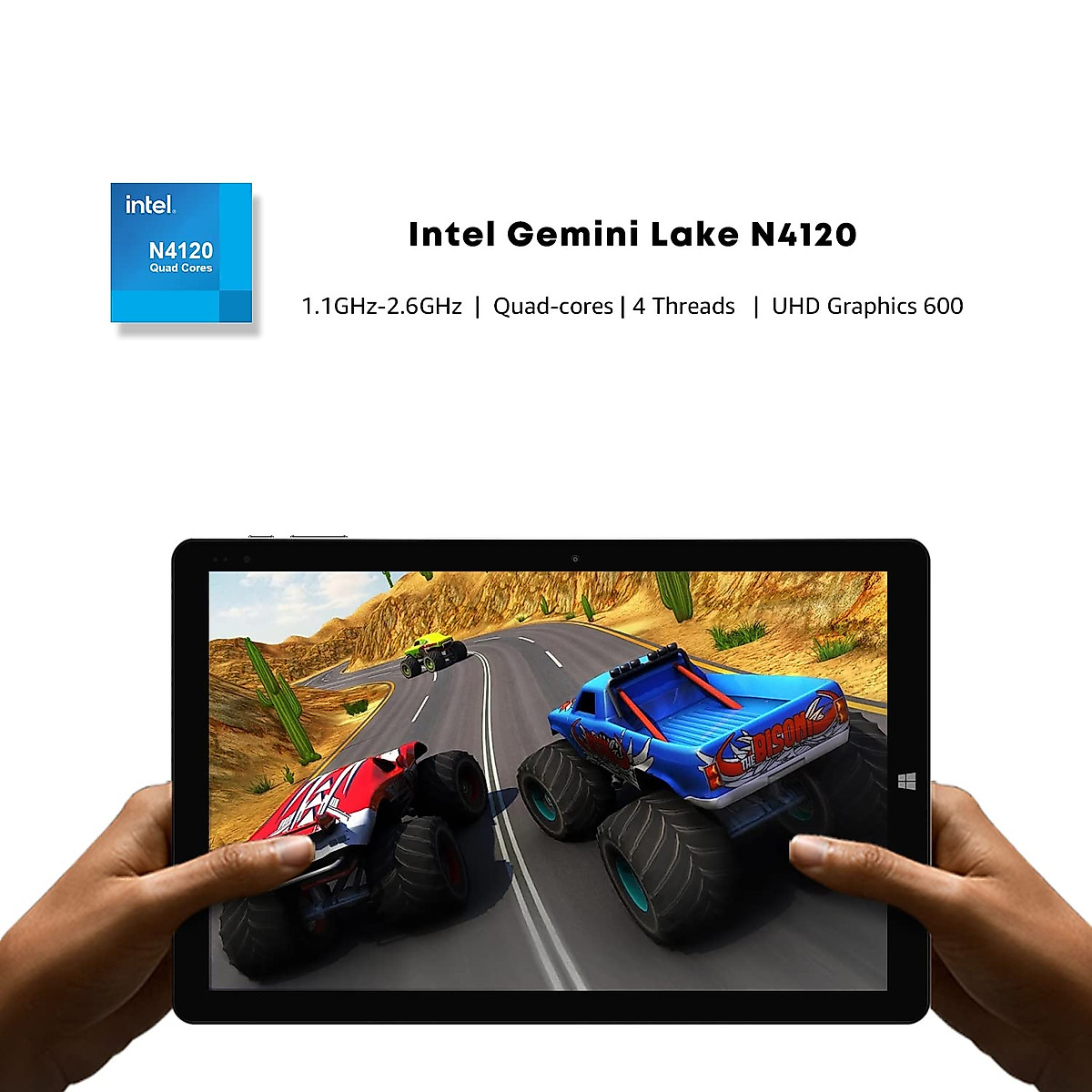 CHUWI Hi10 X Tablet PC, 10.1" Touchscreen 1920x1200P (6GB RAM 128GB Storage) Intel N4120 Processor, 2-in-1 Convertible, 5MP and 2MP Cameras, Windows 10