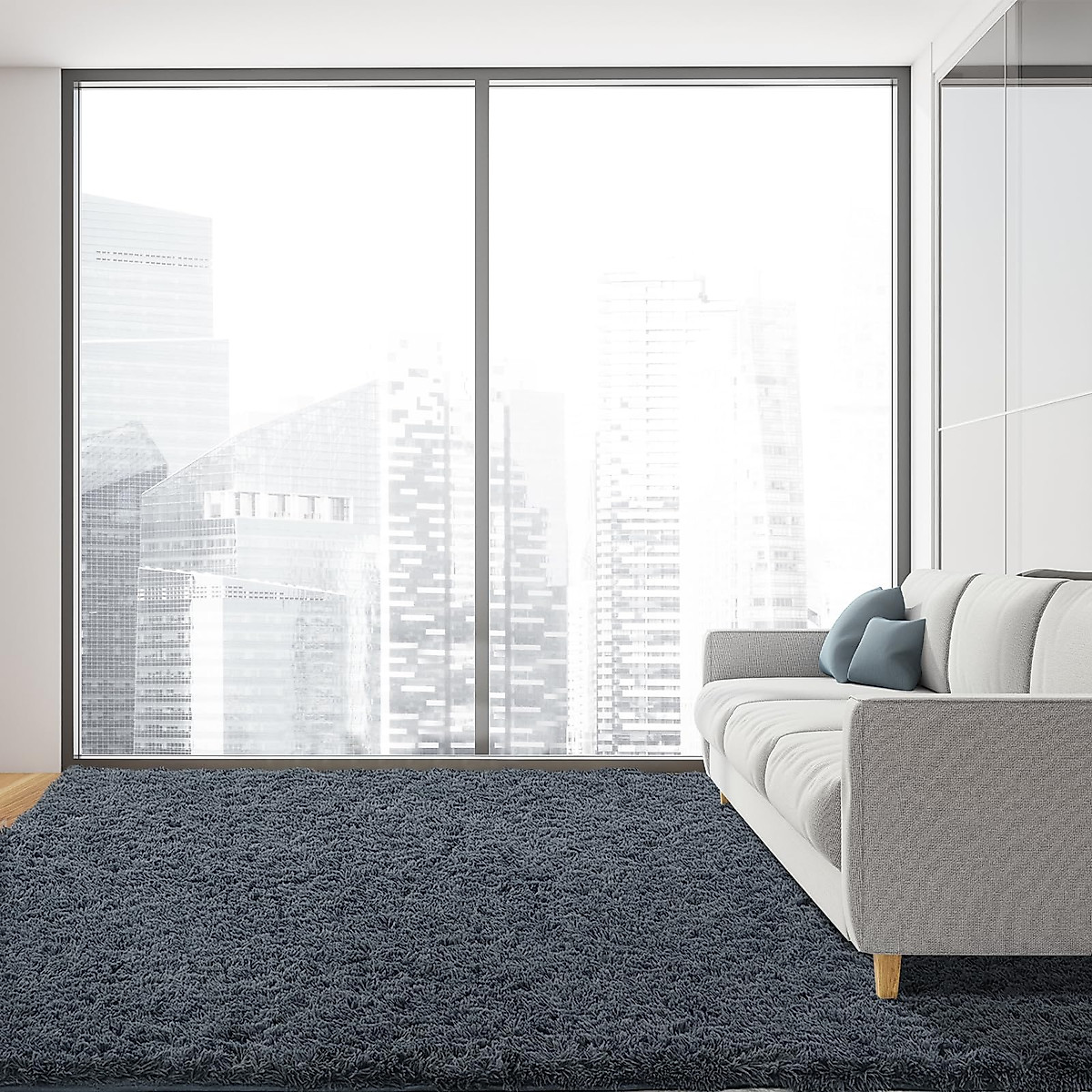 ROYALAY Fluffy Shag Area Rug 9x12 ft Ultra Soft, Extra Large Plush Faux Fur Carpet with Non-Skid Design for Bedroom, Playroom and Living Room Rug, Luxury Room Decor