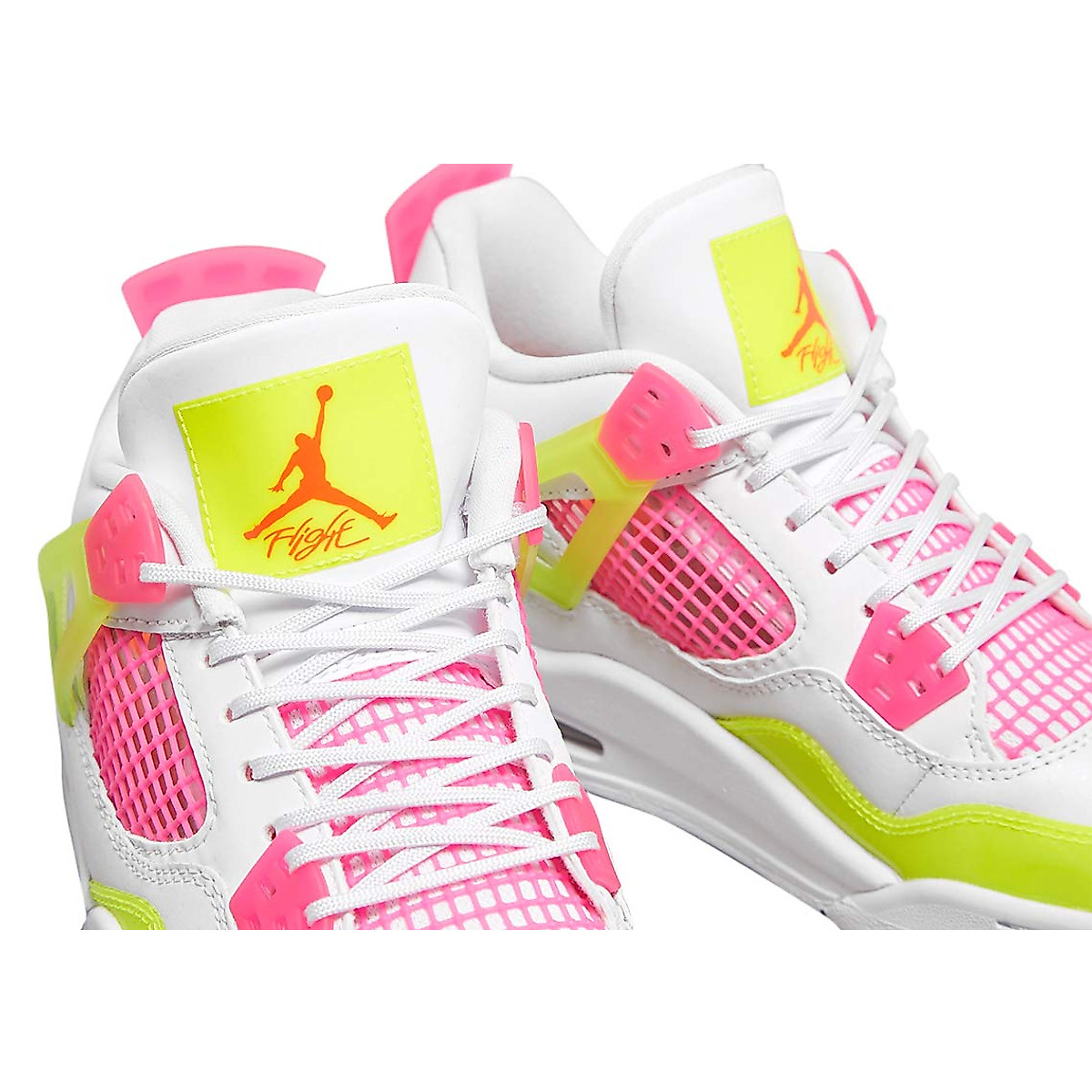 Jordan Big Kid's 4 Retro SE Lemon Venom White/White-Lemon Venom (CV7808 100) - 5