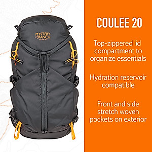 Mystery Ranch Coulee 20 Backpack - Lightweight Hiking Daypack, 20L, L/XL, Black
