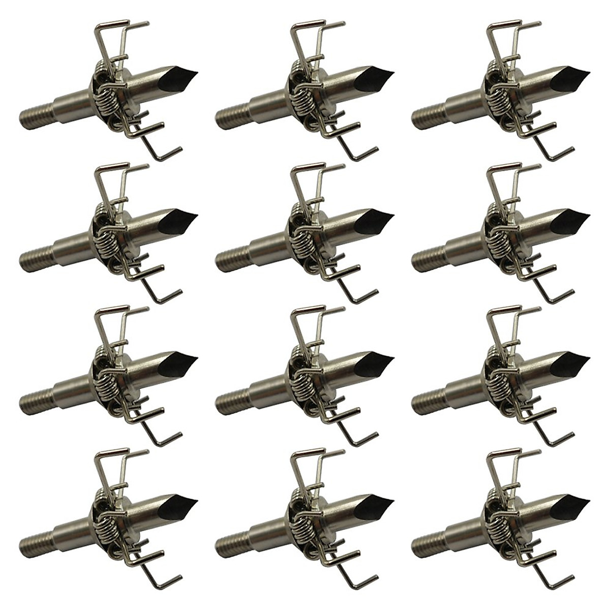 e5e10 12PK Archery Judo Broadheads Points Tips 100Grain Paw Point Arrowheads for Hunting Small Animals (Sharphead)
