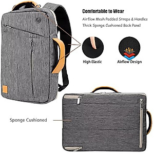 ECCRIS 17.3 in Laptop Shoulder Bag Compatible with Asus Vivobook 17, Zenbook Pro 17, Compatible with Alienware m17 R5 R4, X17 X17 R2