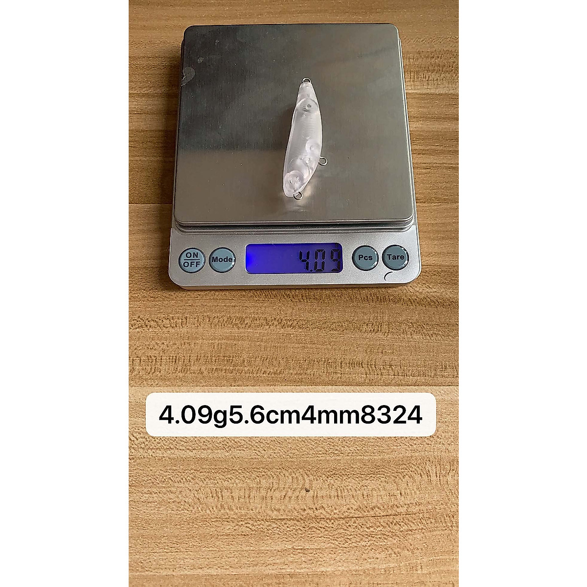 10PCS Unpainted 5.6cm 4g Pencilbait Popper lipless Blanks with Free 3D Fishing Eye Crankbait Baits Simulation Blank Body Clear Hard Clear Minnowbait Topwater Freshwater DIY Lure kit 8324