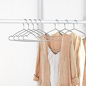 Wire Hangers Coat Hangers 16.5 Inch Strong Heavy Duty Stainless Steel Metal Hangers Ultra Thin Clothes Hangers (20 Pack 16.5 Inch)