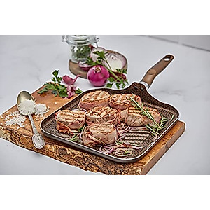 IMUSA USA 10.5" Talent Master Deluxe Grill Pan with Thermal Signal Technology