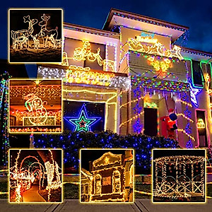 Afirst LED Rope Lights Outdoor 18FT - Warm White Fairy Lights Connectable IP65 Waterproof Outdoor Strip Lights for Home Decor, Garden, Bedroom, Patio, Holiday Decoration