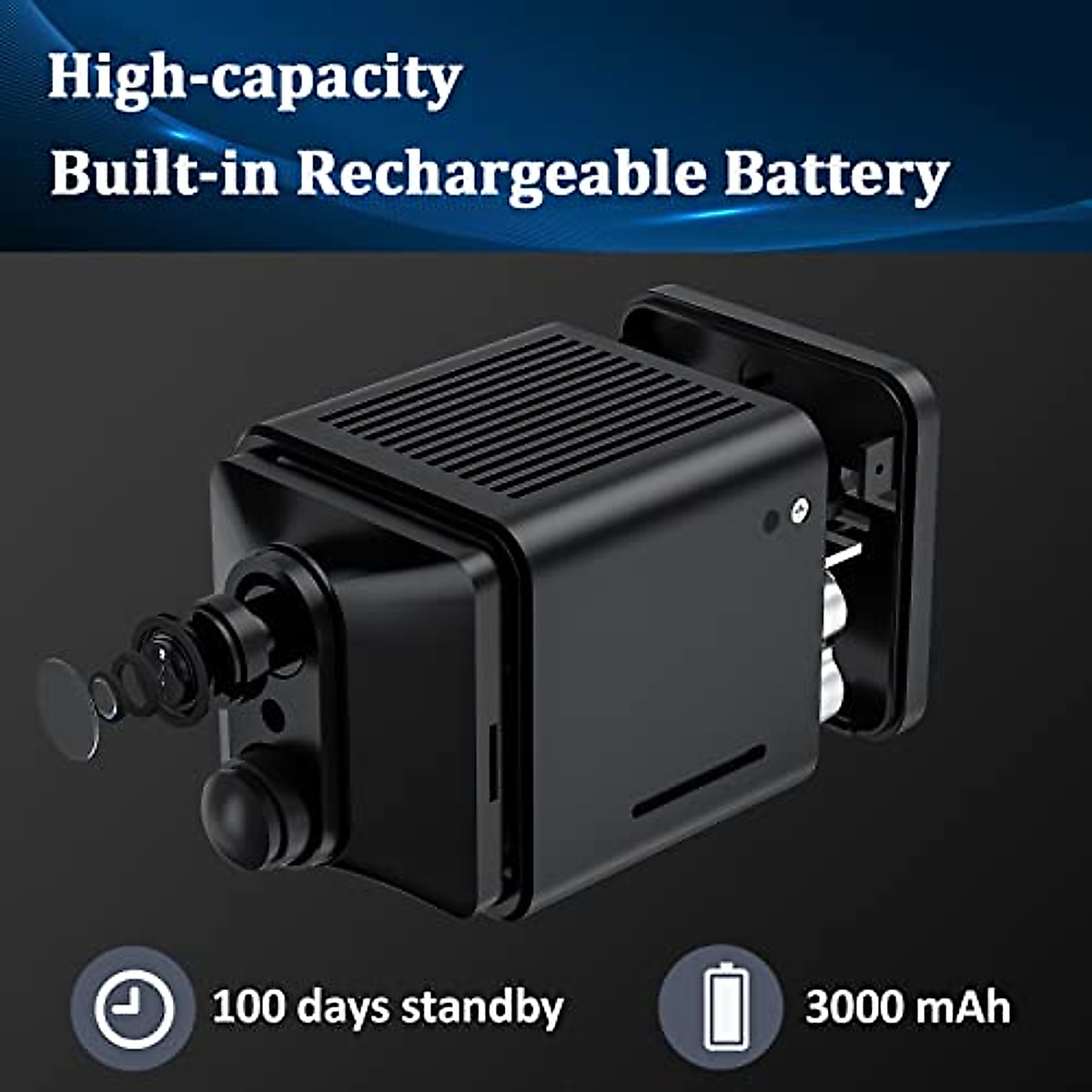 Mini Spy Hidden Camera 4K WiFi Nanny Cam Wireless PIR Small Indoor Security Cameras with Live Feed Motion Detection Alerts Auto Night Vision 100 Days Standby Tiny Secret Surveillance Camera for Home