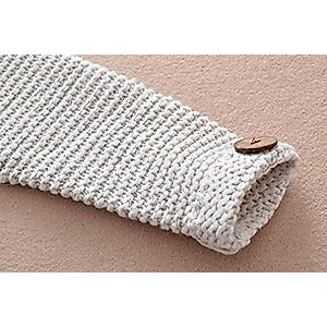 Baby Little Girls Cute Autumn Winter Button Knitted Sweater Cardigan Warm Thick Coat Jacket Clothes (Gray, 5T(4-5Years))