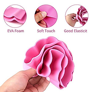 Lamoutor 6Pcs Baby Shower Cap Baby Shampoo Cap Bath Visor Hat Adjustable Baby Hair Washing Shield Hat for Toddler and Children (Pink, Blue and Yellow)