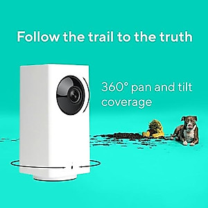 Wyze Cam Pan v2, Pan/Tilt/Zoom Indoor Wi-Fi Smart Home Security Camera with 1080p Color Night Vision, Motion and Sound Detection for Baby & Pet, Compatible with Alexa & Google Assistant, White