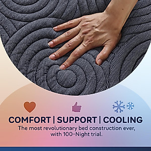 ZIWI Zipp Mattress, New Interlocking Foam Design, All-in-One Comfort, Support & Cooling, Better Than Memory Foam, Chemical-Free Materials, No-Risk 100-Night Trial, 20-Year Warranty, Twin XL