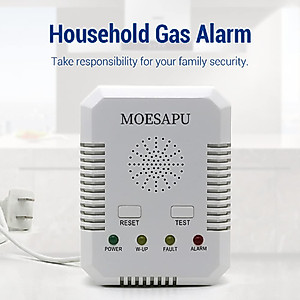Carbon Monoxide Detector and Natural Gas Detector Alarm with Line Combination 2-in-1 Co Combustible Gas Leak Detector,Propane,LPG,Gas Leak Alarm for Kitchen/Home